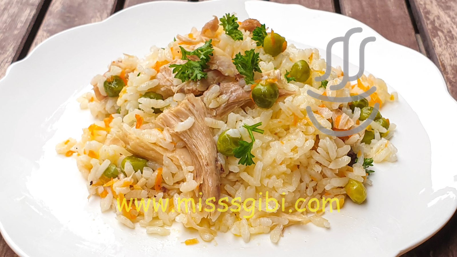 Tavuklu Bezelyeli Pilav - MisssGibi Yemek Tarifleri